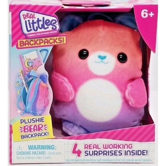 REAL LITTLES | Toys | Real Littles Backpacks Plushie Bear Backpack With ...